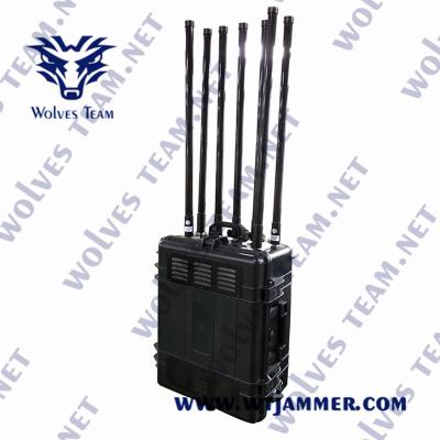 China High Power Military Portable Waterproof RC 433 Anti Uav Drone Jammer up to 4000 meters for sale