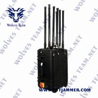 China 100 Watt Portable 4 Bands Drone Signal Jammer IP65 Waterproof GPSL1 WIFI2.4G WIFI5.8G Signal Jammer for sale
