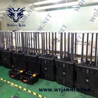 China 100 Watt Portable 4 Bands Drone Signal Jammer IP65 Waterproof GPSL1 WIFI2.4G WIFI5.8G Signal Jammer for sale