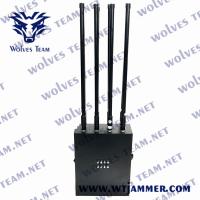 China Omni-directional Antenna Backpack Signal Jammer For GSM 3G 4G 5G GPS WIFI UHF VHF Up To 200 Meters Jamming Range for sale