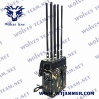 China 80W-160W Backpack Signal Jammer For GSM 3G 4G 5G GPS WIFI UHF VHF Signal Interference Capability for sale