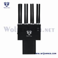 China Handheld Portable 16 Bands 3G 4G 5G WiFi UHF VHF GPS Lojack cell phone signal jammer for sale