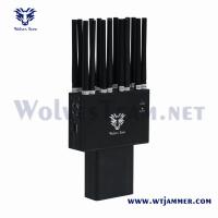 China 16 Bands 2G 3G 4G 5G WiFi UHF VHF GPS Lojack Handheld Type Cell Phone Signal jammer for sale