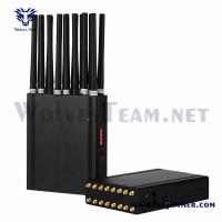 China 16 Bands 2G 3G 4G 5G WiFi UHF VHF GPS Lojack Handheld Type Cell Phone Signal jammer for sale