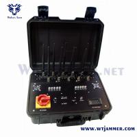 China 2 Hours Battery Operation Time Portable Signal Jammer 400W Power With Independent RF On Off Switches Allowing Control Over Each Frequency for sale