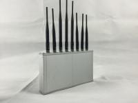 China 8 Bands Desktop 20m 8W Mobile Phone Jammer for sale