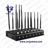 China Multi-bands 14 Channels  Cellular Cell Phone Signal Jammer WiFi Blocker UHF VHF 3G  4G 5G Phone Signal Jammer for sale