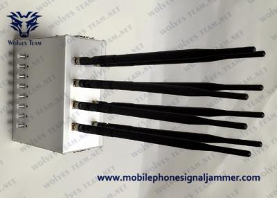 China Adjustable Mobile Phone Signal Jammer High Power 8 Antenna Blocking WiFi GPS GSM CDMA 3G 4G 5G Jammer 100 meters for sale
