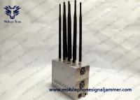 China Adjustable Mobile Phone Signal Jammer High Power 8 Antenna Blocking WiFi GPS GSM CDMA 3G 4G 5G Jammer 100 meters for sale