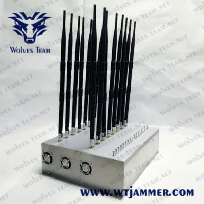China 18 Antennas 18W Wifi 2.4g 5.2g 5.8g 30m Mobile Signal Blocker for sale