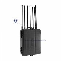 China Big Powerful Bomb Signal Jammer Aluminum Alloy Casing IED Cell Phone GPS RF Control Signal Jammer for sale