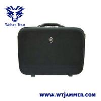 China Portable Briefcase IR Laser Telescope Jamming range 3500 meters Anti Uav Drone Jammer WIFI GPS Signal Blocker for sale