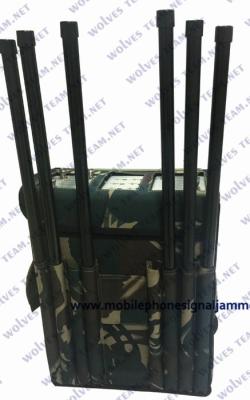 China All In One Mobile Signal 5G Sigmal Jammer Device Blocking GPS WiFi RF Signal With Backpack type for sale