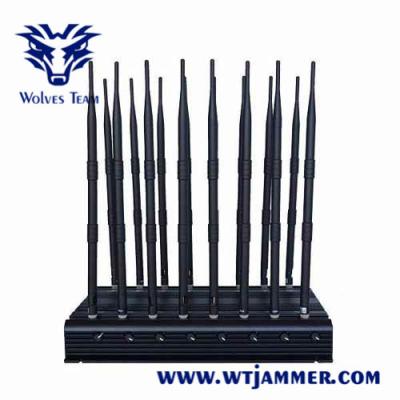 China 18 Antennas 60M All In One GPS WiFi Mobile Phone Signal Jammer for sale
