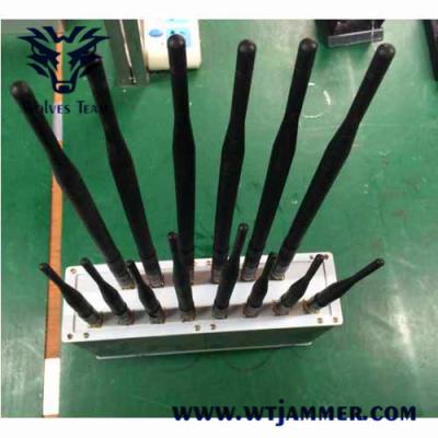 China Stationary 16 Bands 50m 58W Mobile Phone Blocker Jammer for sale