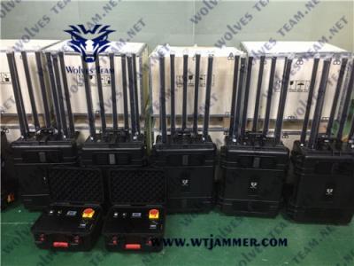 China Pelican Case 250 Watt CDMA PCS DCS RF IED Bomb Jammer for sale