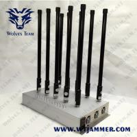 China Newest 10 Bands Adjustable Customized GPS 3G 4G 5G High Power All Cell phone Signal Jammer​ for sale