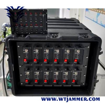 China 6 Bands Military 1500 Meters 300W IED Bomb Jammer for sale
