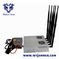 China GSM CDMA 3G WIFI 5 Antenna 60m 25W Indoor Signal Jammer for sale