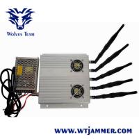 China GSM CDMA 3G WIFI 5 Antenna 60m 25W Indoor Signal Jammer for sale