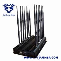 China Adjustable 14 Antennas GPS Lojack 50m 35W Mobile Phone Blocker for sale