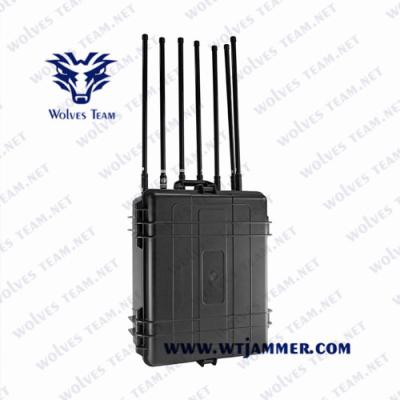 China Full Band 2000m 1300 Watt DDS Vehicle Cell Phone Jammer for sale