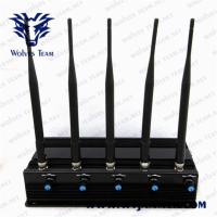 China 5 Antennas Cell Phone 40m 12W GPS Jammer for sale