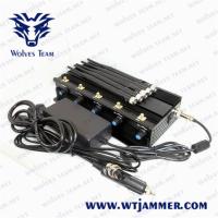 China 5 Antennas Cell Phone 40m 12W GPS Jammer for sale