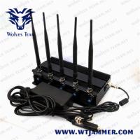 China 5 Antennas Cell Phone 40m 12W GPS Jammer for sale