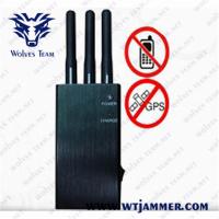 China Portable 5 Bands 10m Cell Phone Wifi Jammer for sale