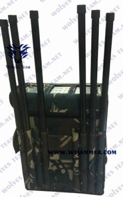 China 40W 50m GSM DCS 3G 4GLTE Backpack Signal Jammer for sale