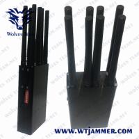 China 8 antennas GPS UHF VHF 3G 4G 5G Handheld Signal Jammer for sale