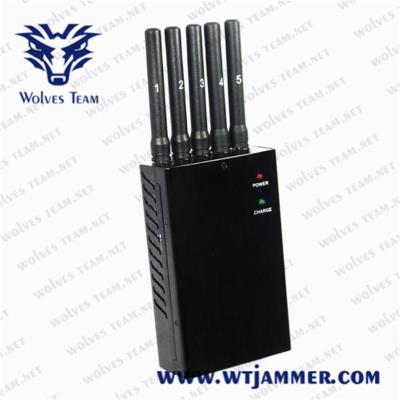 China Lightweight 5 Antenna  15m 1.5W Portable Gps Jammer for sale
