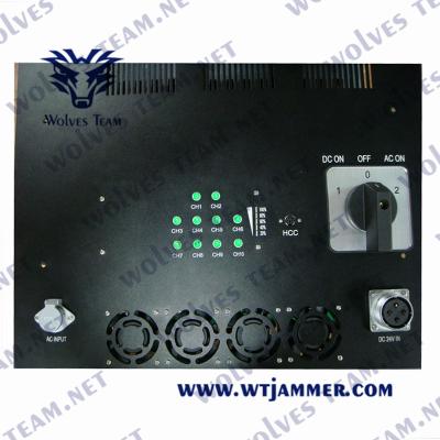China 8 Bands Military Waterproof Outdoor Portable RF GPS WIFI Signal UAV Drone Jammer for sale