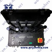 China 6 Bands 2500 Meters 600W Drone Signal Blocker for sale