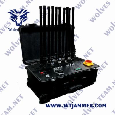 China 2400-2500MHz 2500m 600W Drone Signal Scrambler for sale