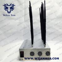 China 3G 4G 16 Antennas Adjustable Signal Jammer 50m GPS WIFI for sale