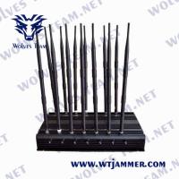 China CDMA 35W Remote Control Signal Jammer GPS Lojack 16 Antennas for sale