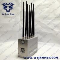 China 8 Bands GSM CDMA Desktop Signal Jammer GPS 3G 4G 16W for sale