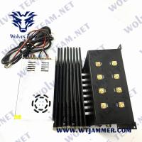 China 8 Bands 16W GSM CDMA GPS Desktop Signal Jammer 30m With AC Adapter for sale