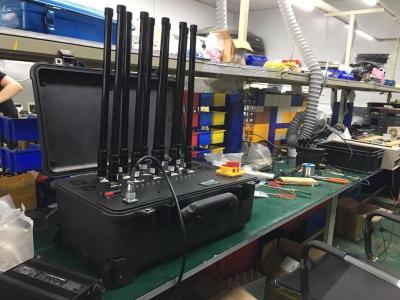 China EIRP 15W GSM 3G 4G 5G Mobile Signal Jammer 100m Handheld for sale