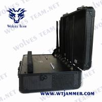 China EIRP 15W Portable Signal Jammer 150m GSM 3G 4G 5G Handbag 15Kg for sale