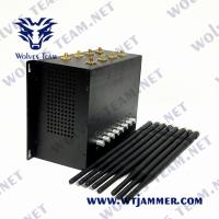 China 8 Channels 240VAC WiFi LoJack Jammer 50m UHF VHF  3G 4G 5G GPS for sale