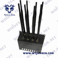 China 8 Channels 240VAC WiFi LoJack Jammer 50m UHF VHF  3G 4G 5G GPS for sale