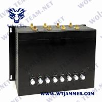 China 8 Channels 240VAC WiFi LoJack Jammer 50m UHF VHF  3G 4G 5G GPS for sale