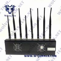 China 3G 4G 5G GSM Lojack Mobile Phone Blocker AC100V 35W GPS VHF UHF Jammer for sale