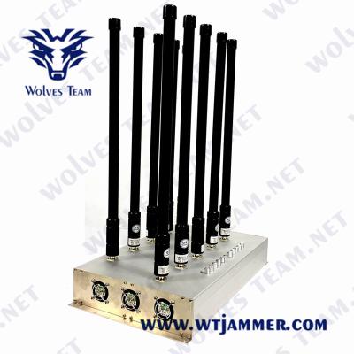 China CDMA GSM 5G LTE  Mobile Phone Jammer 50m Lojack VHF UHF Jammer for sale