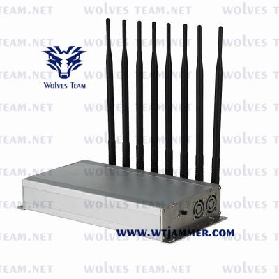 China 40W GSM LTE 5G Mobile Phone Jammer Lojack VHF UHF Signal Blocker for sale
