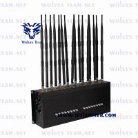China GSM CDMA 35W Cell Phone Signal Jammer 16 Antennas GPS Lojack RF for sale
