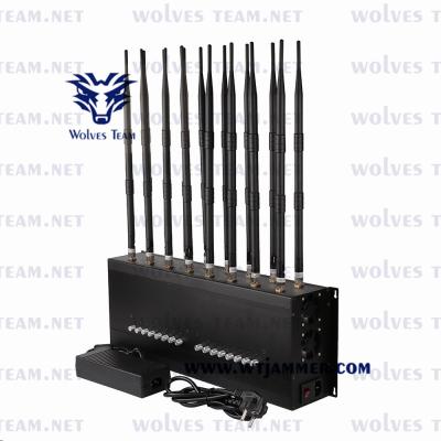 China GPS Lojack 160w 100m GSM Phone Jammer 16 Bands 3G 4G 5G For Meeting Room for sale